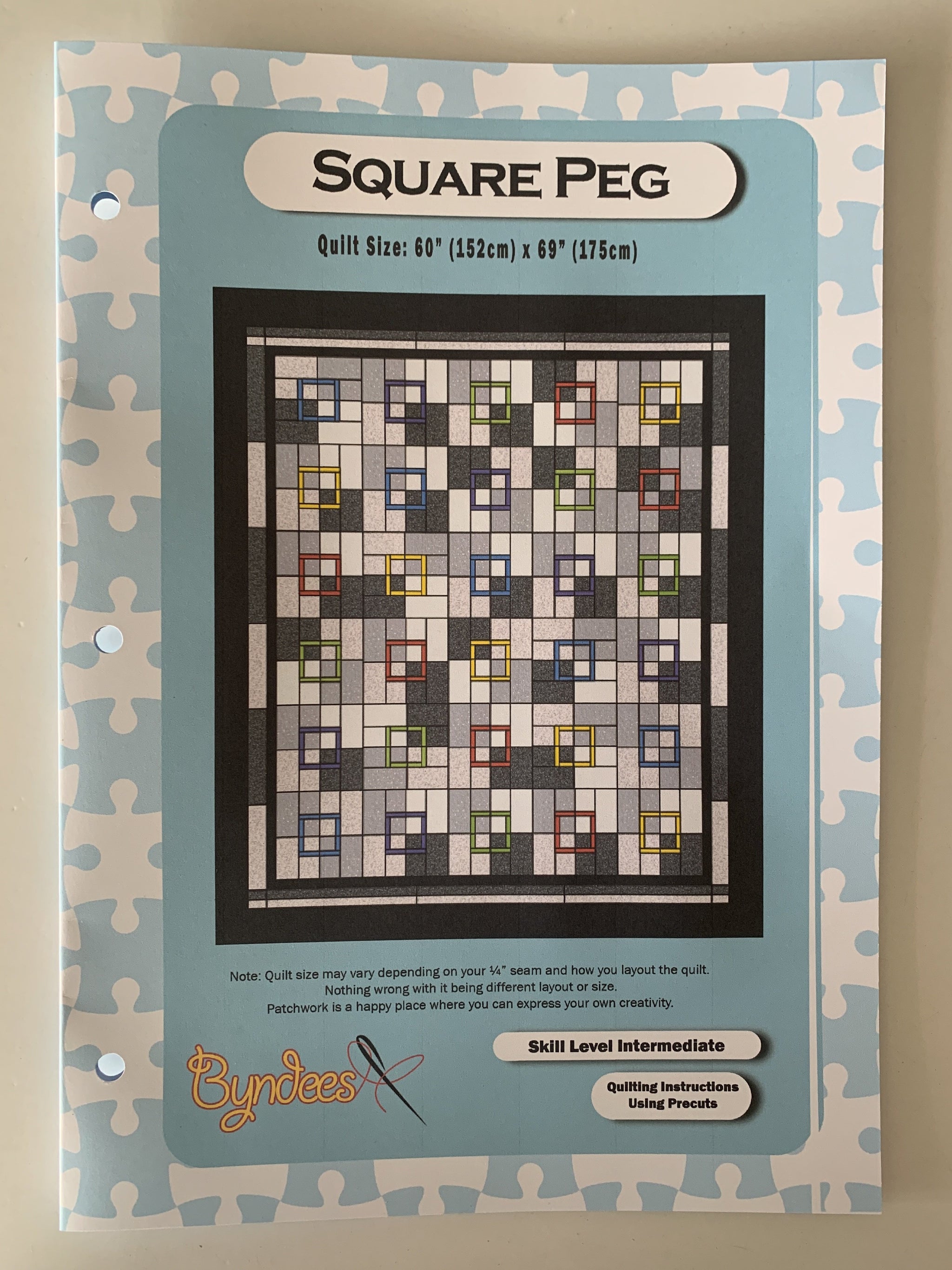 Square Peg Quilt Pattern – Byndees